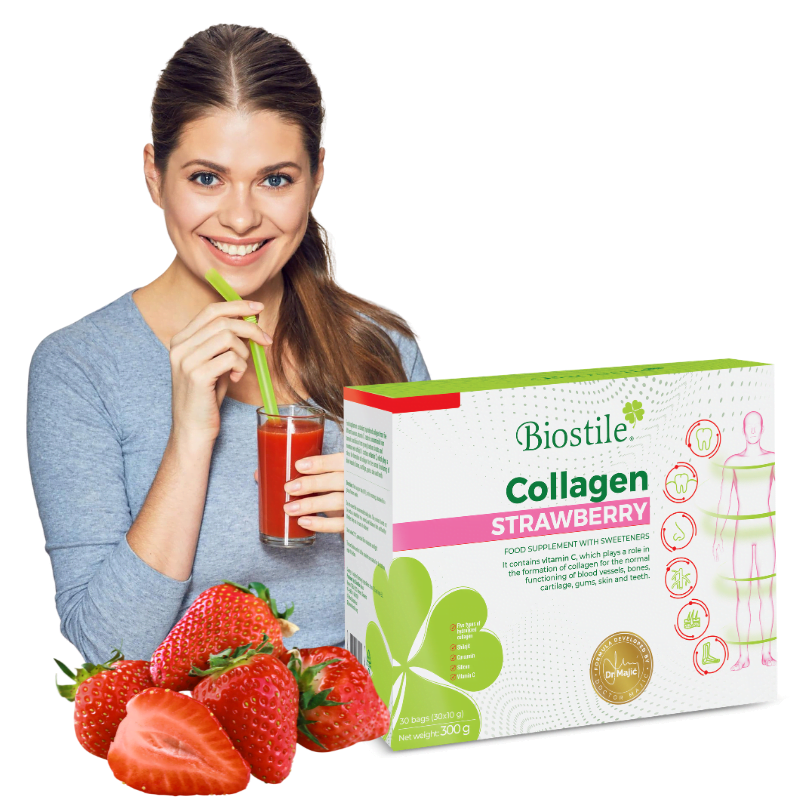 Collagen Strawberry (kolagen) - Biostile